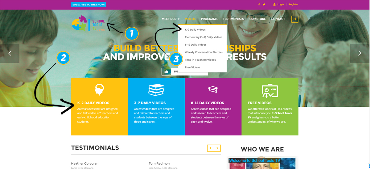 Welcome to the New School Tools TV • School Tools TV • Character ...